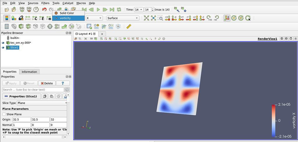 Iso-surface 3D view Taylor-Green vortex - ParaView Support - ParaView