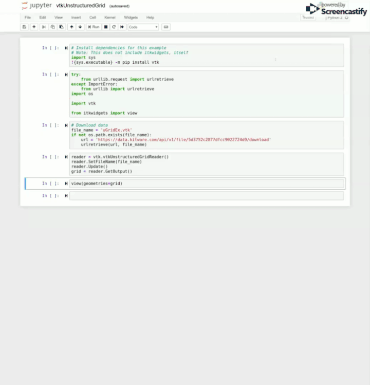 Render VTU and VTK files in Jupyter Notebooks - Web Support - ParaView
