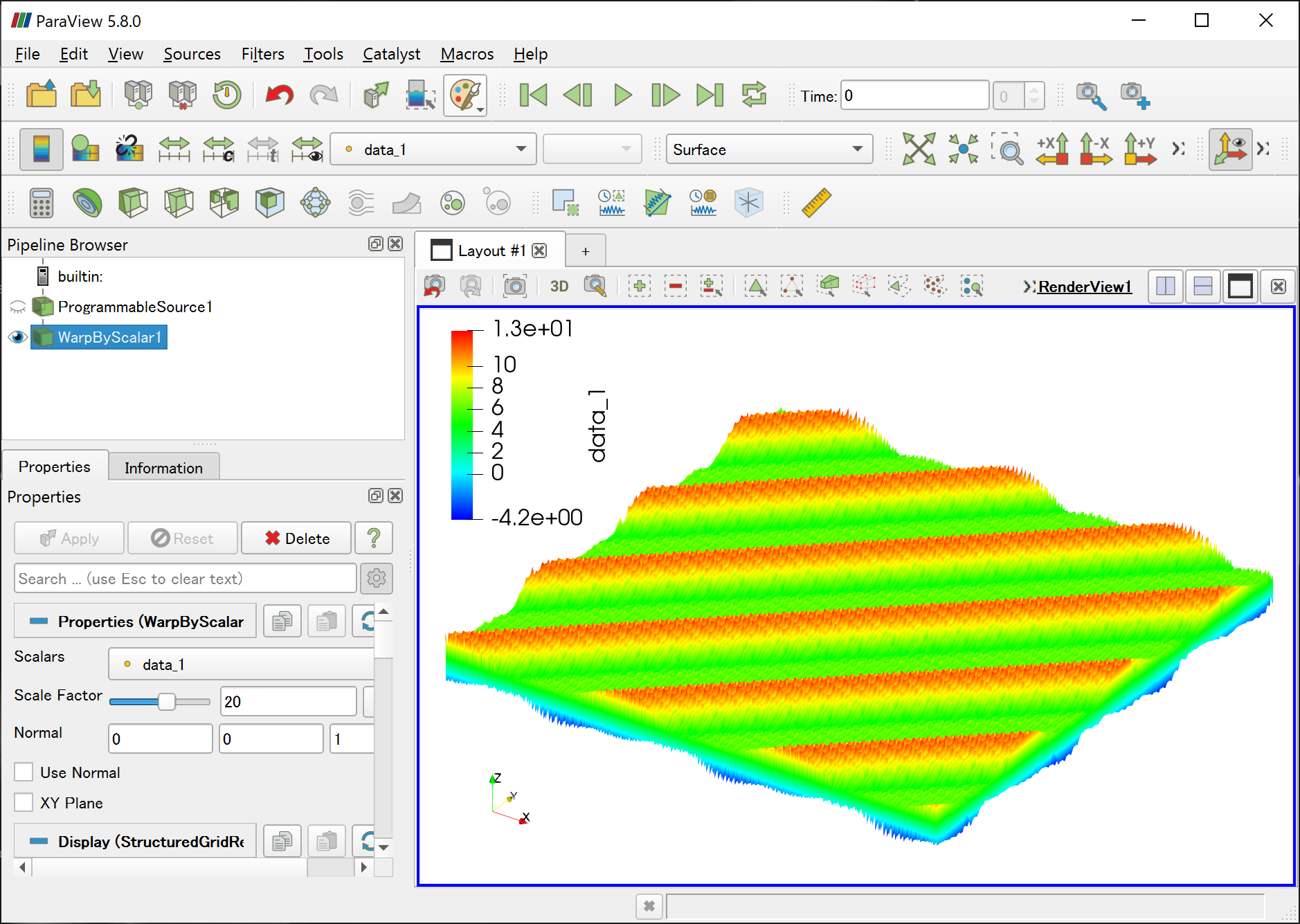 Can I Plot 3d Surface 3d List Plot In Paraview data Has The Form Of